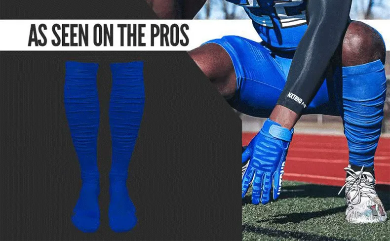 KTS523 Thigh High Slouch Soccer Socks Custom Logo Design Adult Football ...