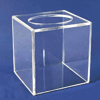 Clear Acrylic Lucky Draw Box Perspex Collection Box Acrylic Raffle Box ...