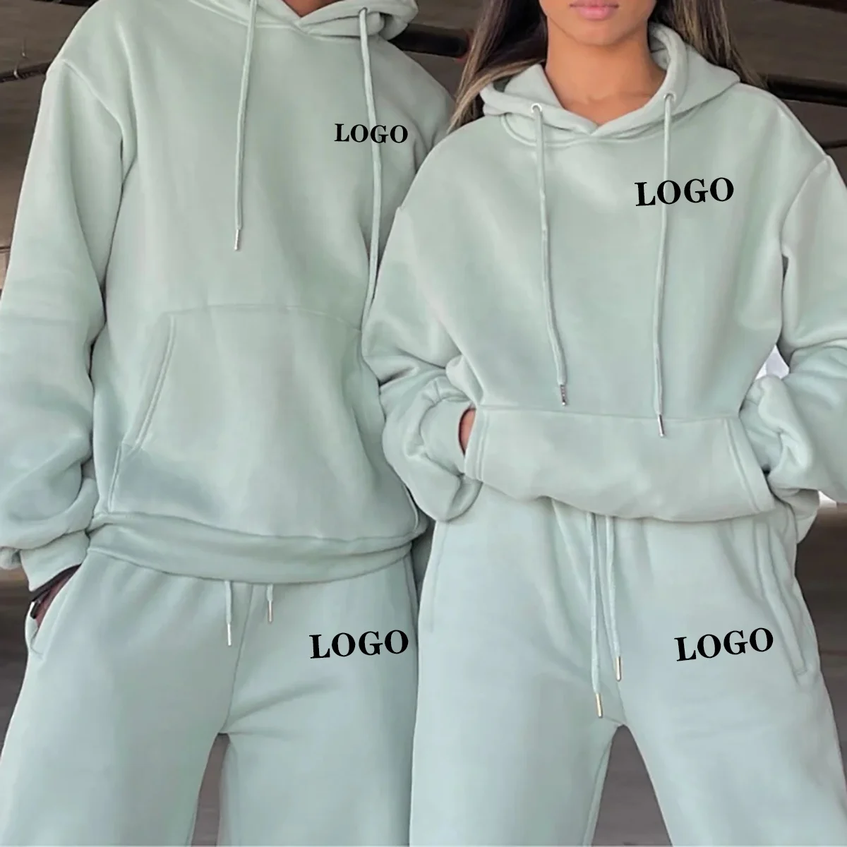 Oti Textile Fall 2023 Women Clothes Oversized Hoodie Sets Tracksuit for ...