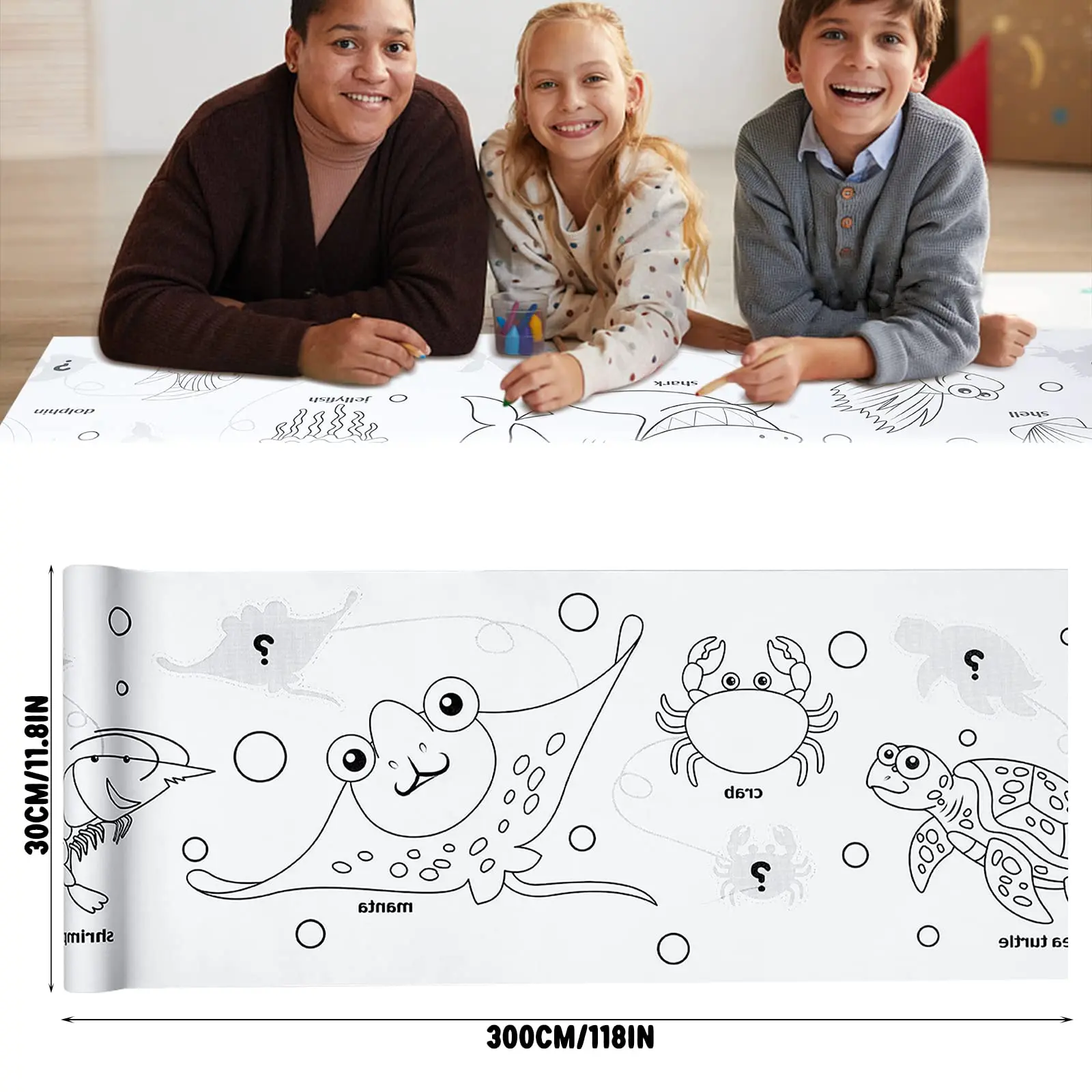 Children's Drawing Roll - Coloring Paper for Creative Fun