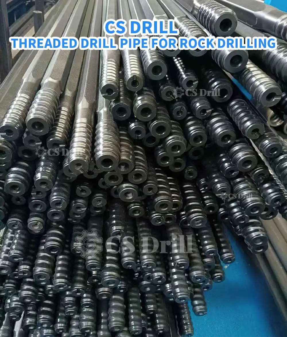 R25 R35 Rod Shank Hex 108mm 600mm Thread for Rock Drilling
