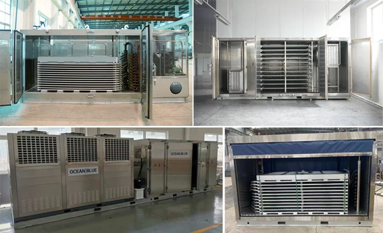 Industrial Seafood Contact Blast Plate Freezer Shelf Plate Freezer ...