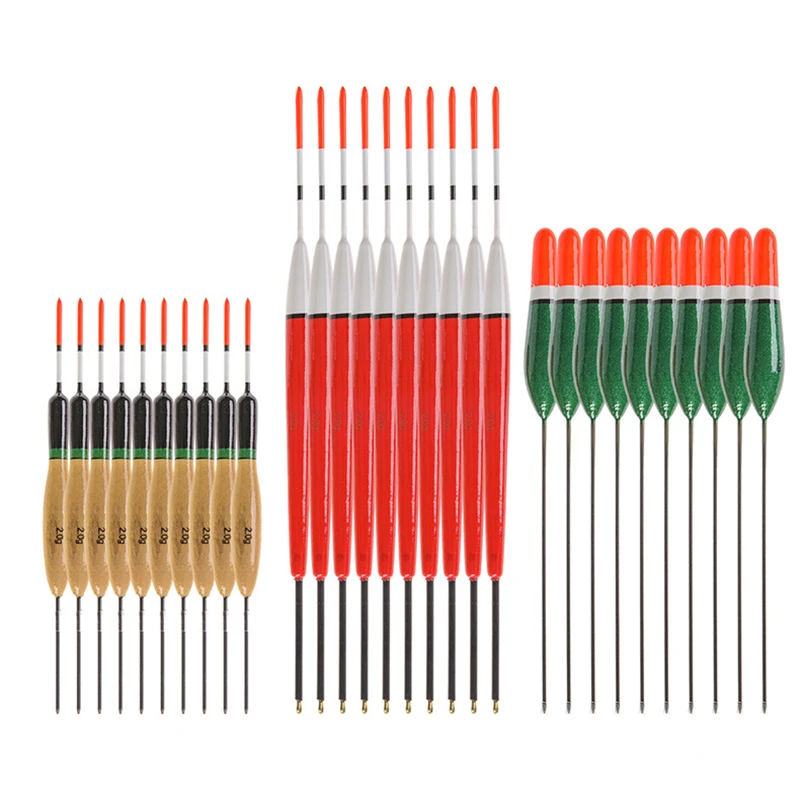 10 Pcs Fishing Paulownia Floats Fishing Buoy River Lake Vertical Buoy ...