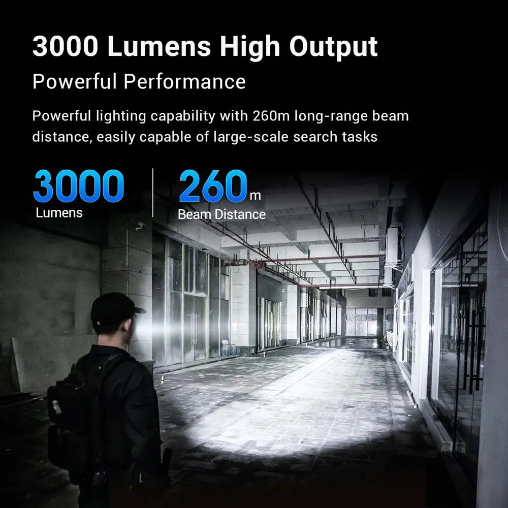 High Quality 3000 Lumen Tactical Flashlight Nextorch Electric Self ...