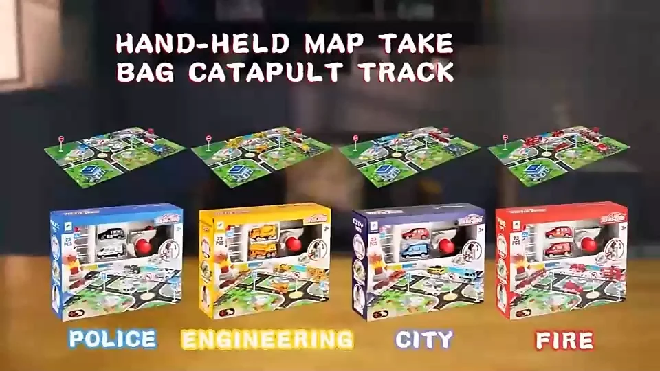 Cps Foldable Hand-held Map Take Bag Catapult Track Toys 2pcs- Alloy Die ...