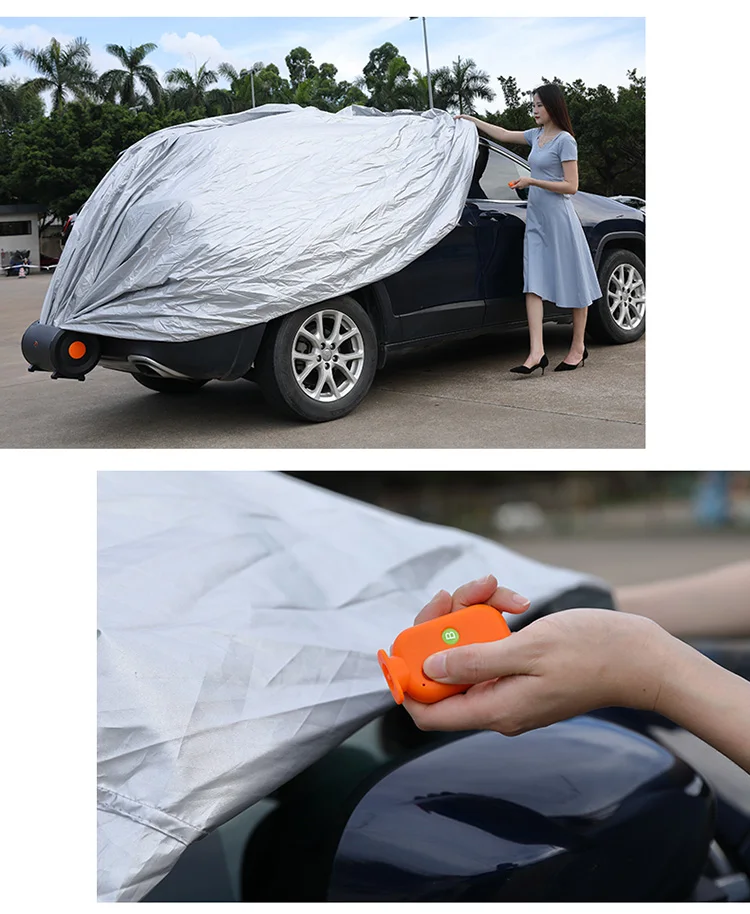 Automatic Outdoor Camping Car Cover with Remote Control - Waterproof ...