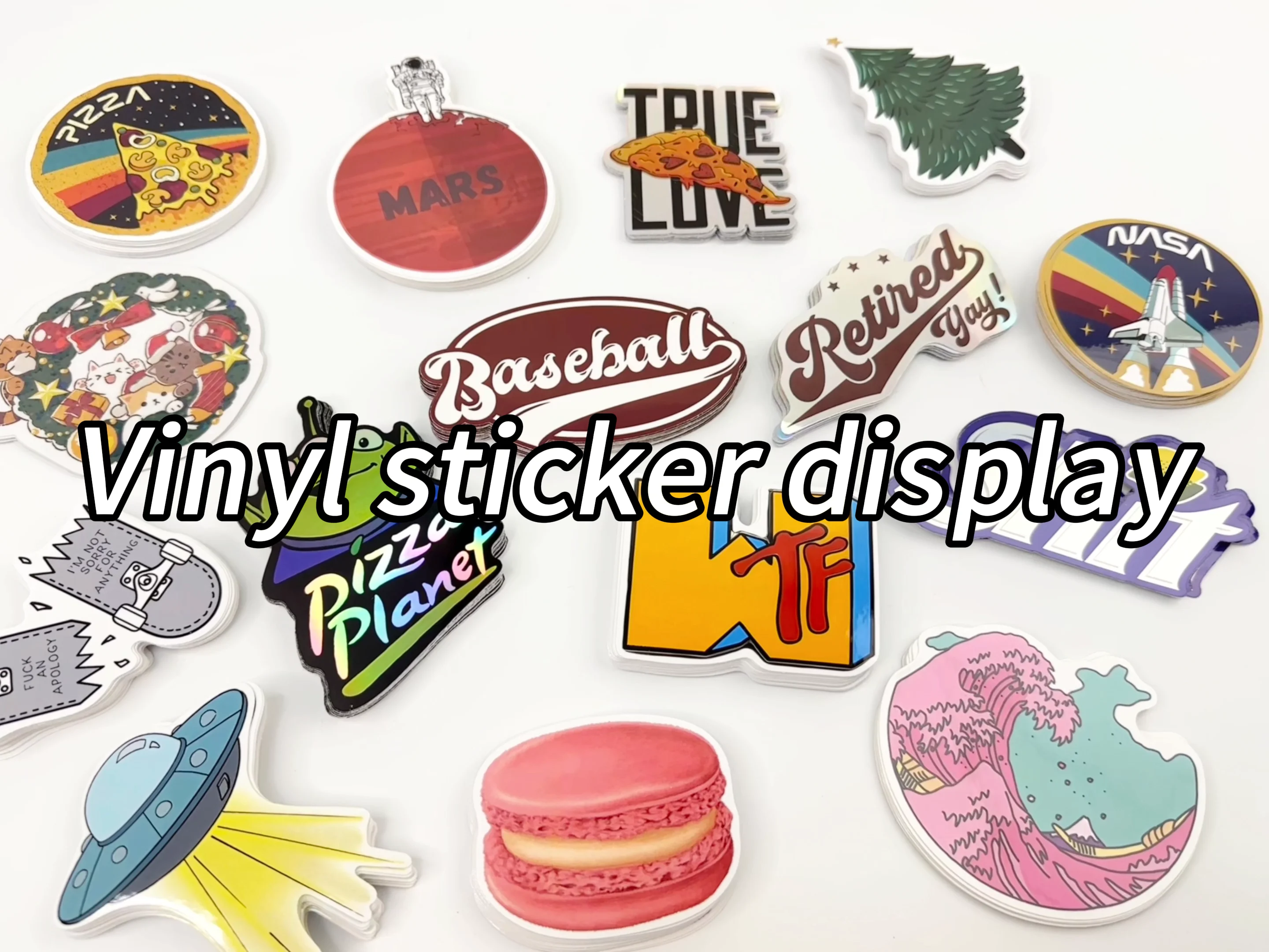 Custom High Quality Die Cut Sticker Printed Label Holographic Pvc Uv ...