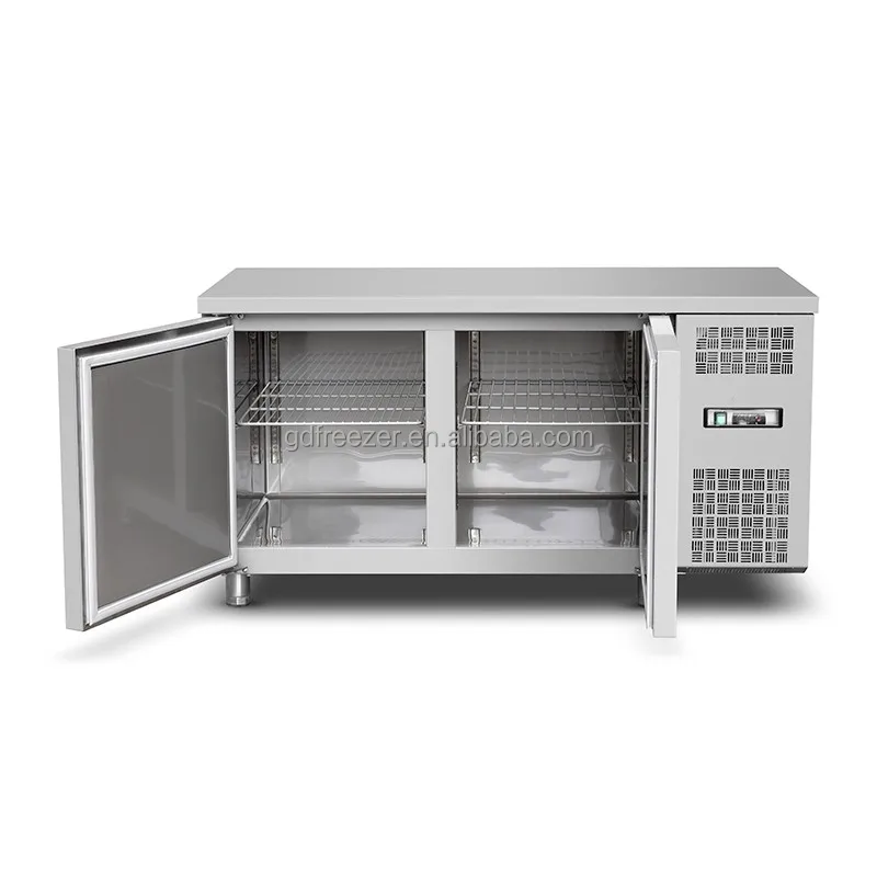 Stainless Steel Kitchen Under Table Freezer /working Bench Fridge ...