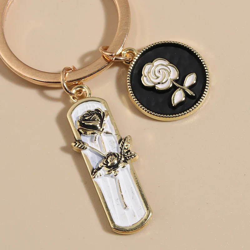 Keyring Custom Keychain Key Chain Stuffed Ring Metal Hot Selling Black ...