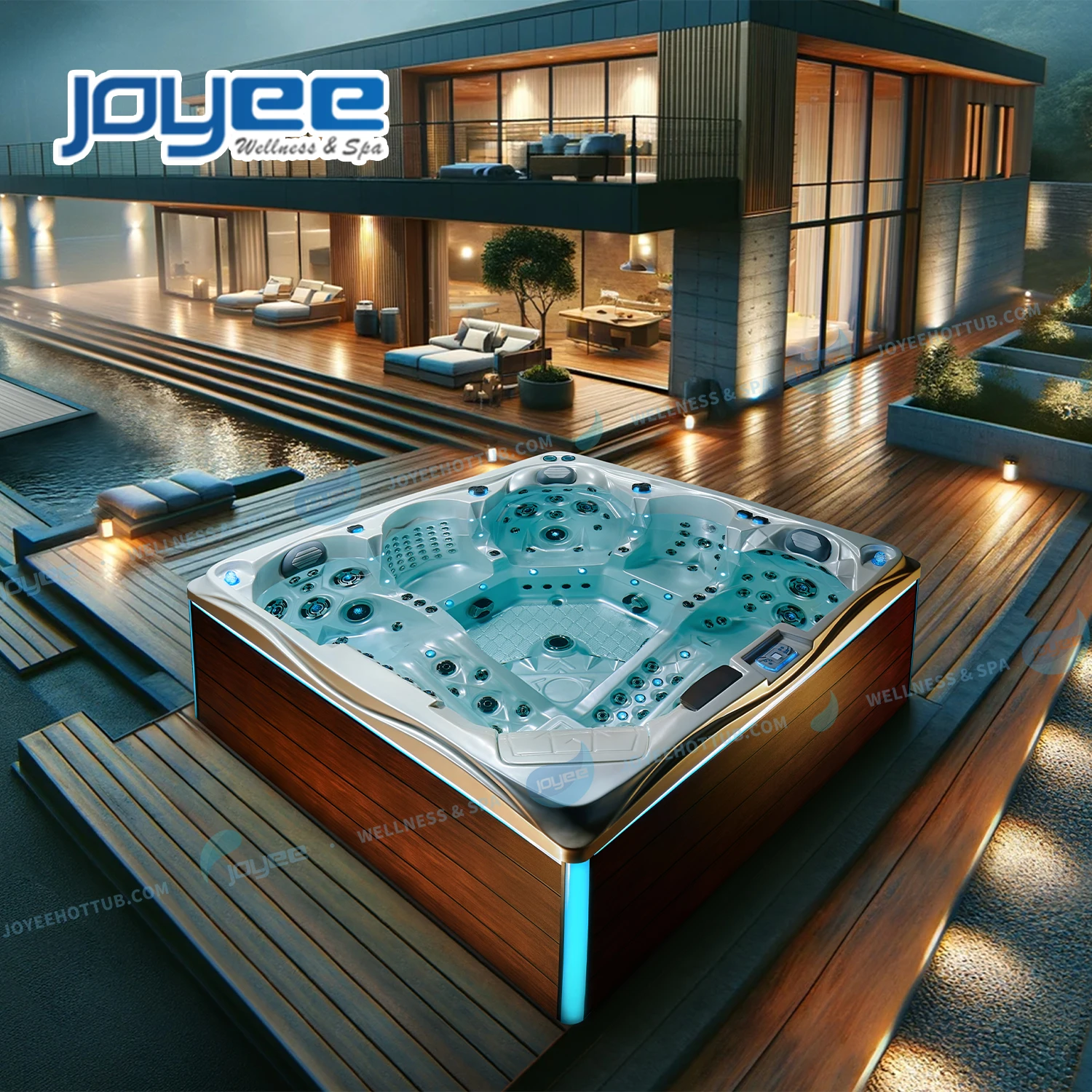 Joyee Luxury Us Aristch Acrylic Balboa 5 Places Spa Pool 172pcs Jets ...