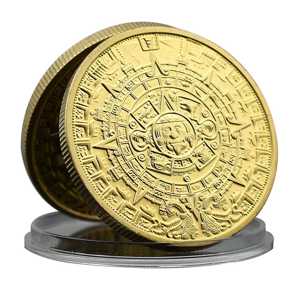 Pyramid of Mayan Gold Coin The Prophecy of Calender Dec 21.2012 Challenge Coin| Alibaba.com