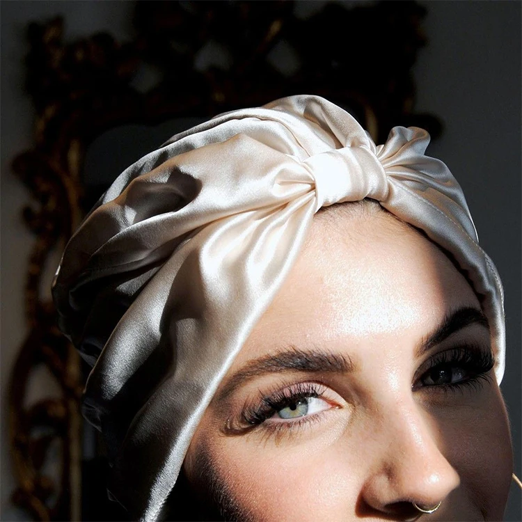 Wholesale 100% Mulberry Silk Satin Bonnet - Customizable