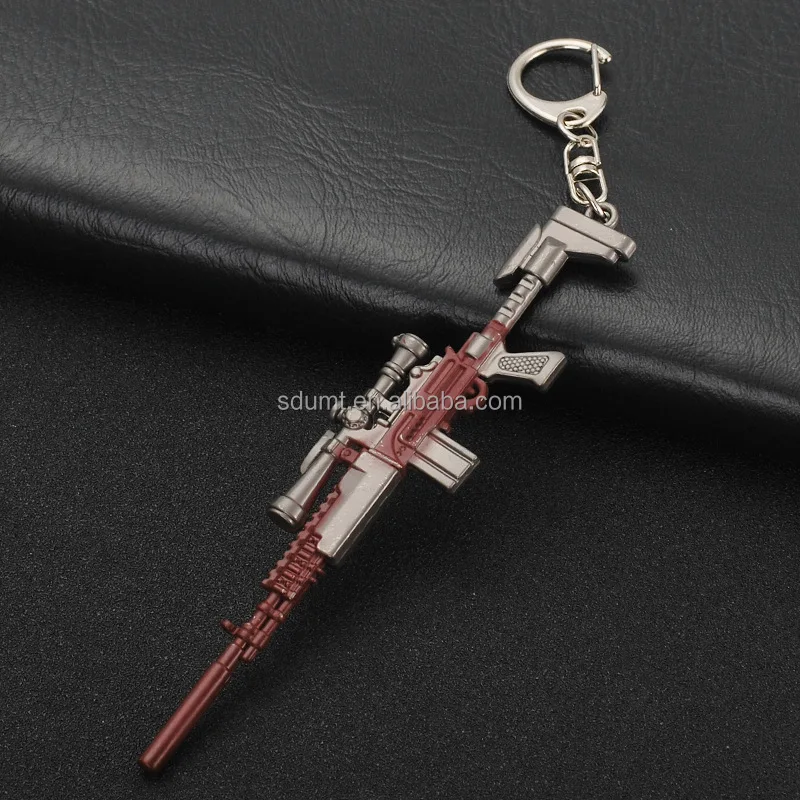 Wholesale 3d Shape Pu Bg Game Metal 98k Awm Gun Keychain Weapon Key ...