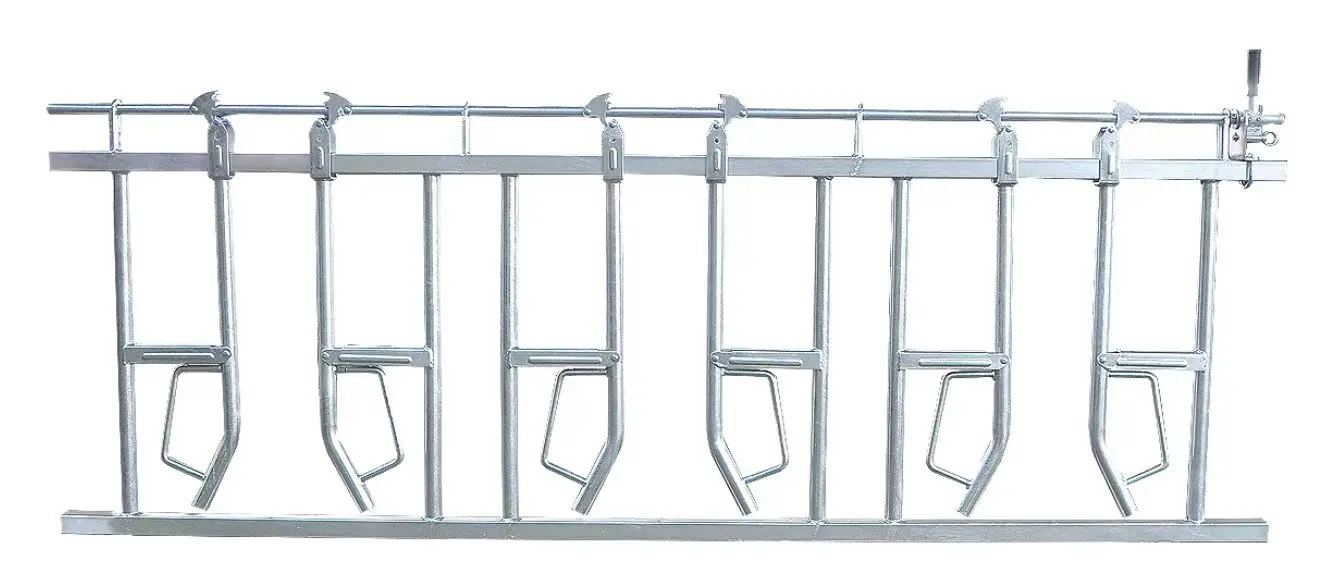 Hot Dip Galvanized Cattle Farm Head Lock - Durable & Easy Assembly