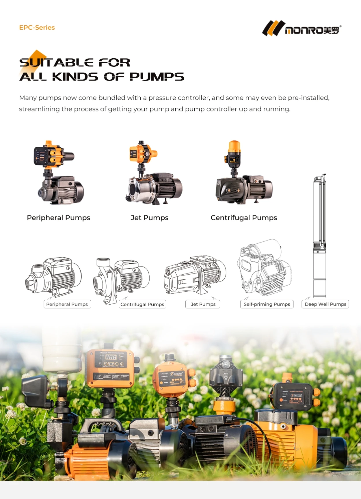 Automatic Pump Control Monro EPC-1 Pressure Controller for Water Pump ...