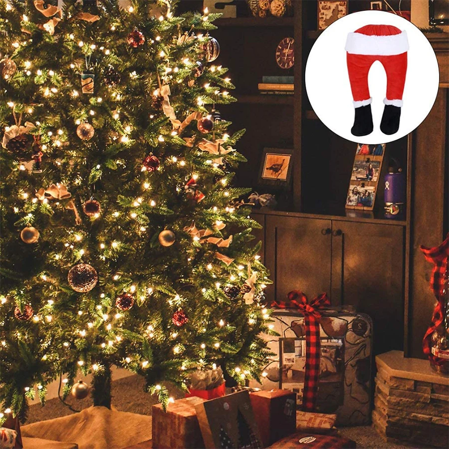 755 Animated Santa Legs Indoor Stuck In The Tree Decor Xmas Ornaments ...