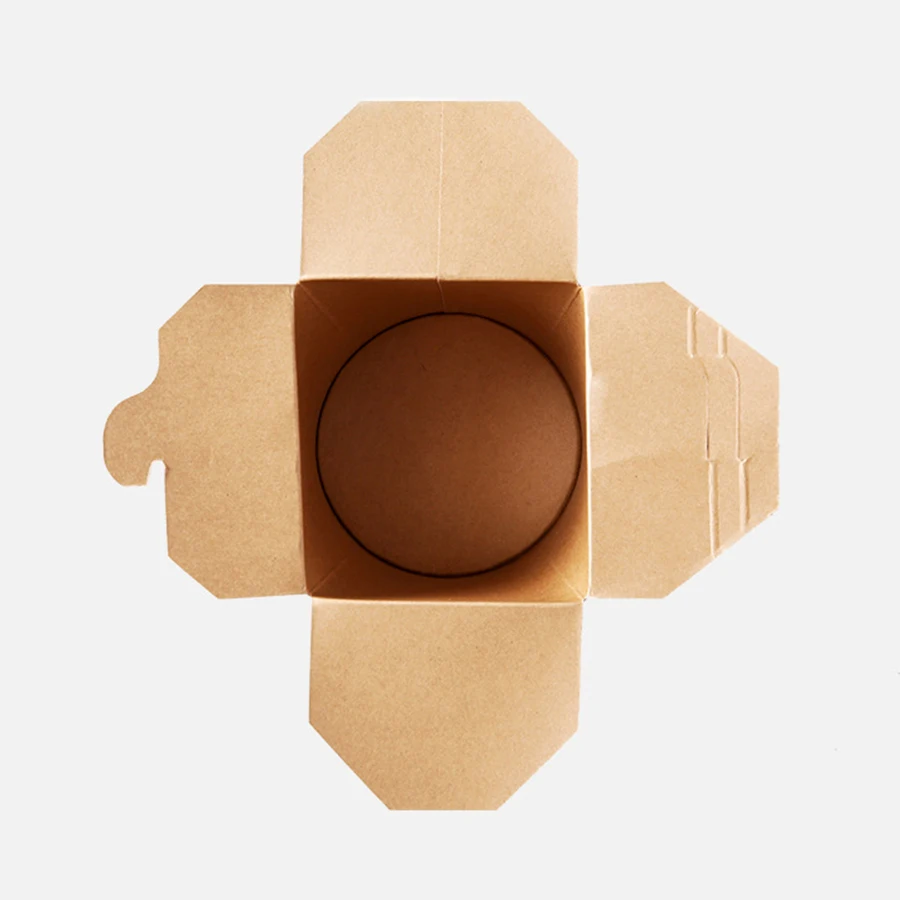 Eco-friendly Recyclable Noodle Box Kraft Paper Oil-proof Food Grade ...