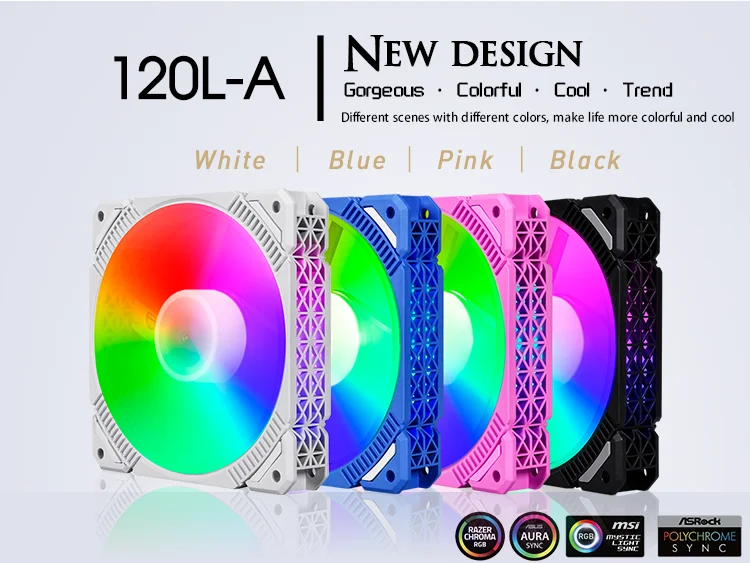 Oem Custom Computer Pc Fan 12025 Rgb Cooling Fans Gaming Case Cooling ...