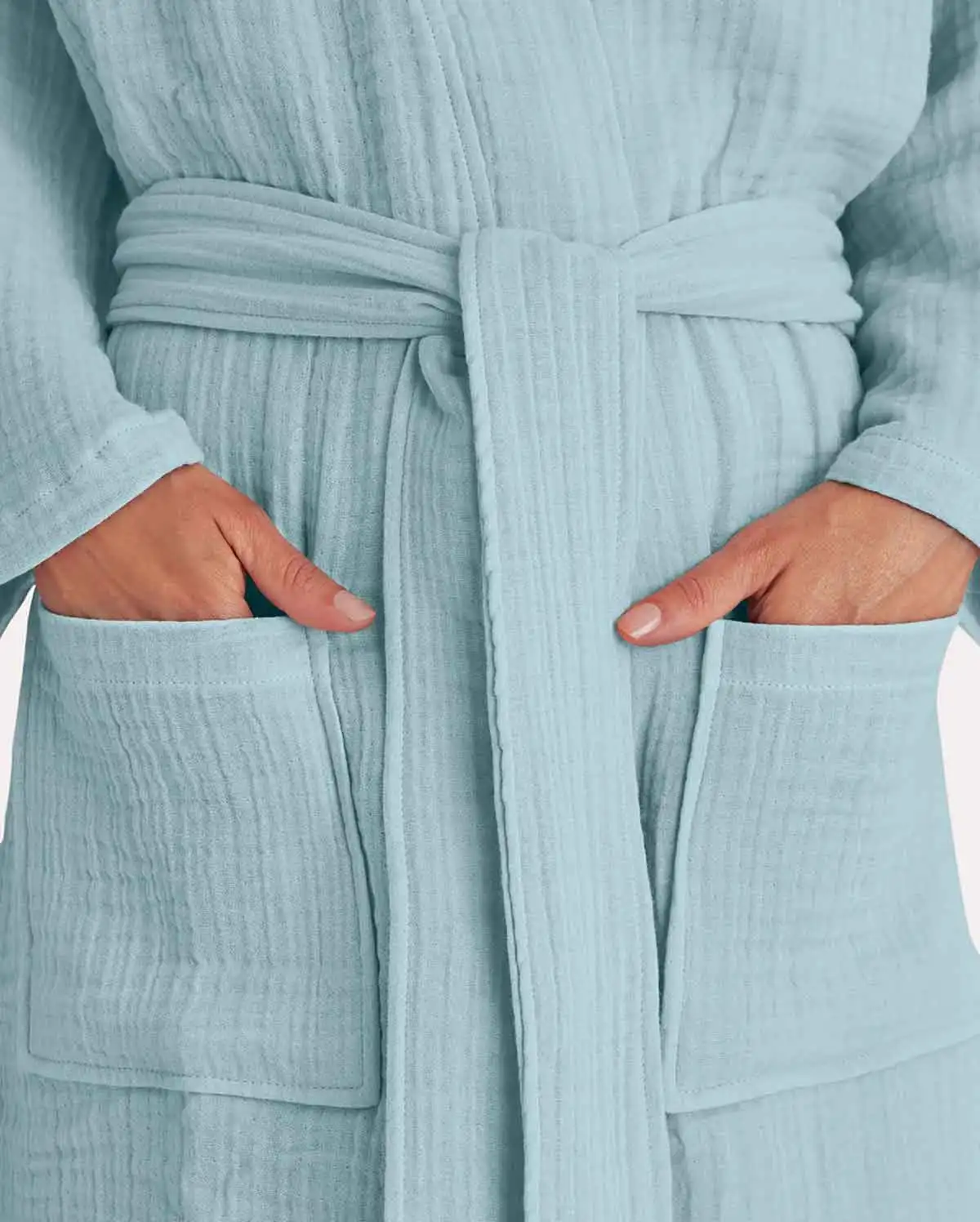 Unisex Custom Organic Cotton Muslin 4 Layer Lady Gown Breathable Women ...