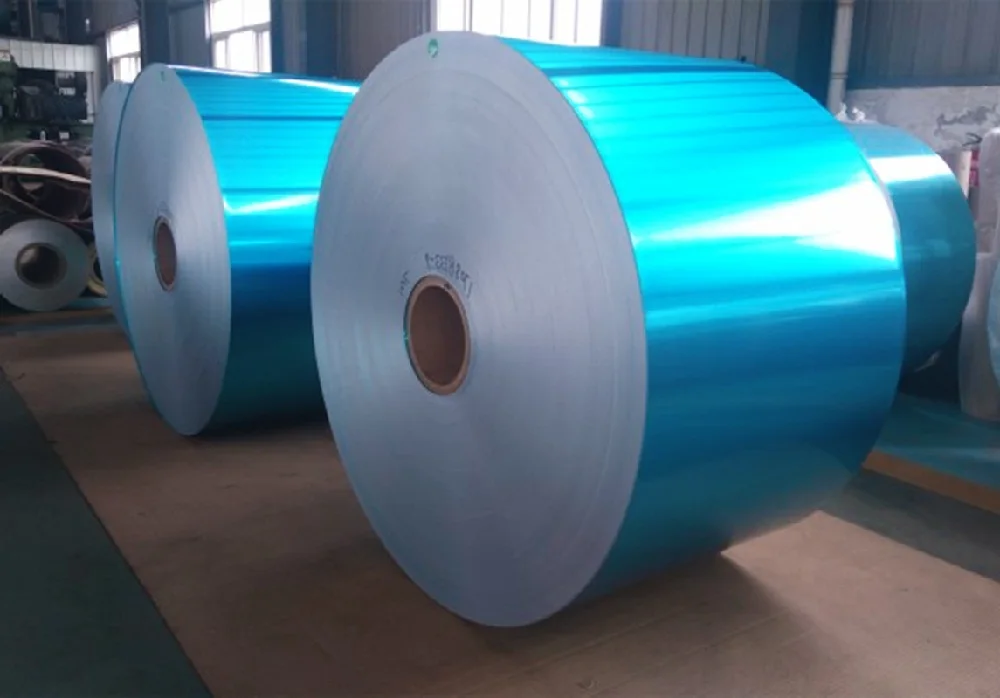 Blue Hydrophilic Coating Aluminum Foil Coils 8011 1060 for Condenser Fins