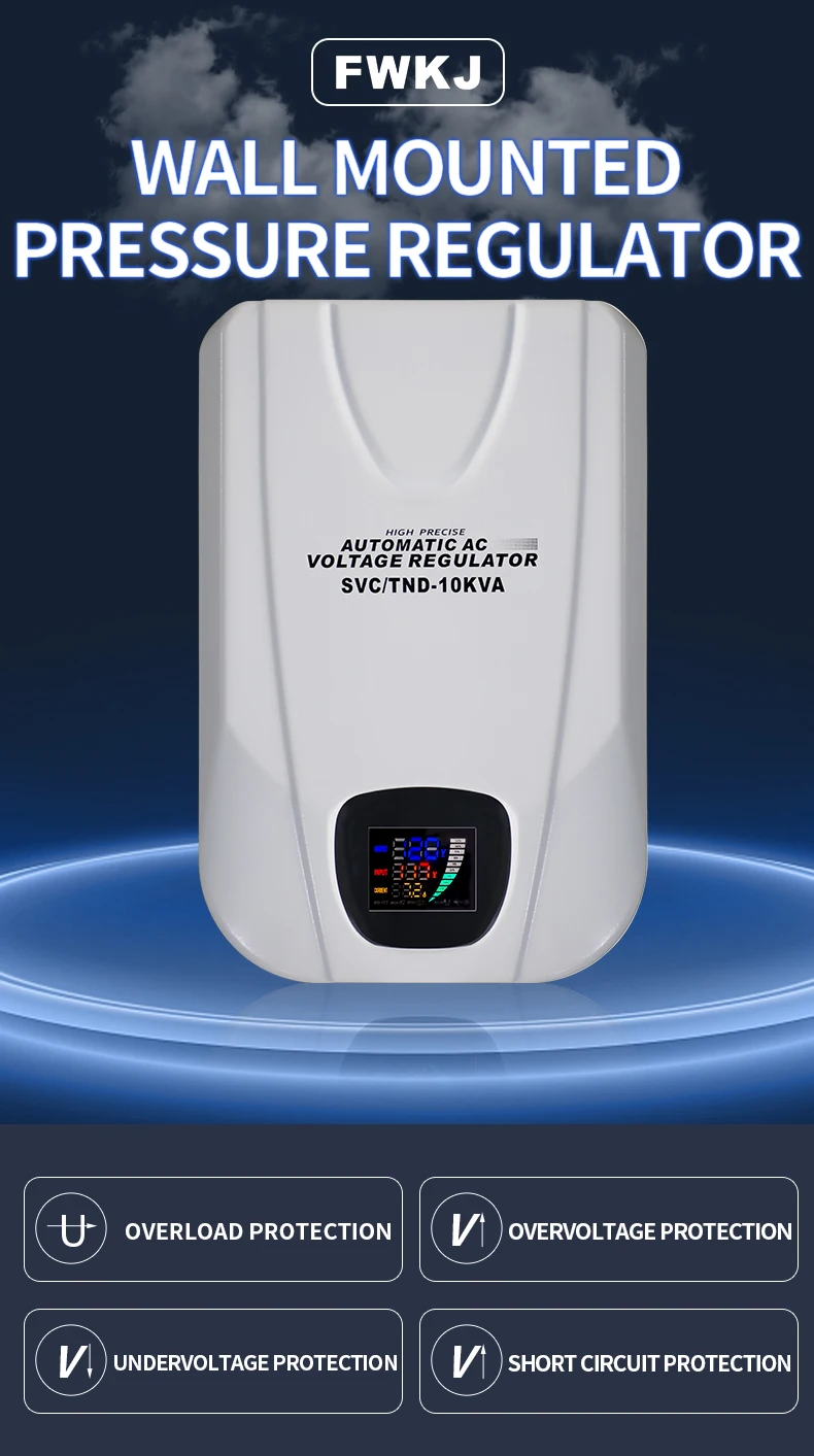 150-250V Ac 3000W Monofásico 220V Led Power Estabilizador de voltaje automático Regulador Avr ...