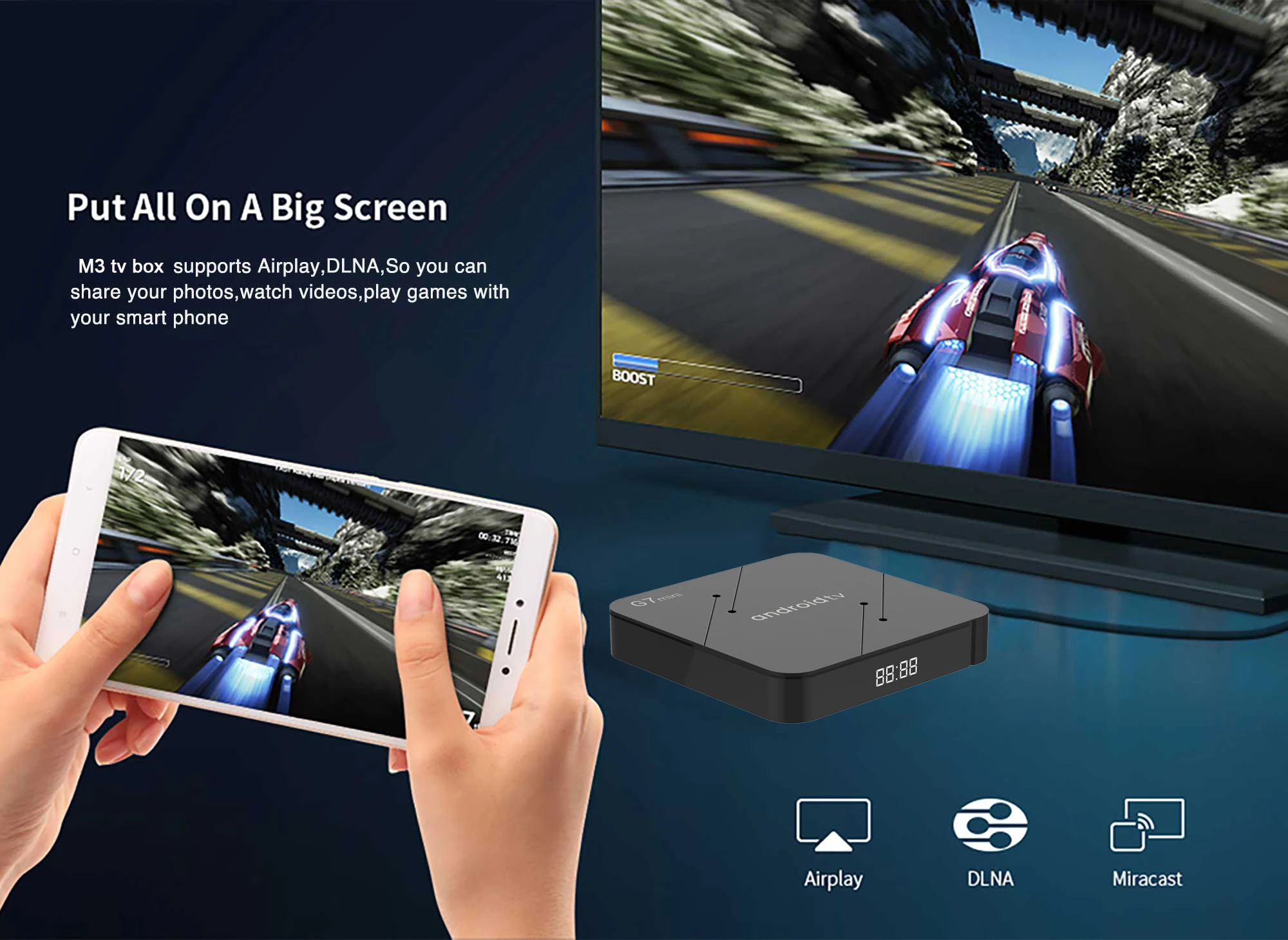 2023 G7 MINI Android 11 Media Player - 4K, 2.4G/5G Wifi