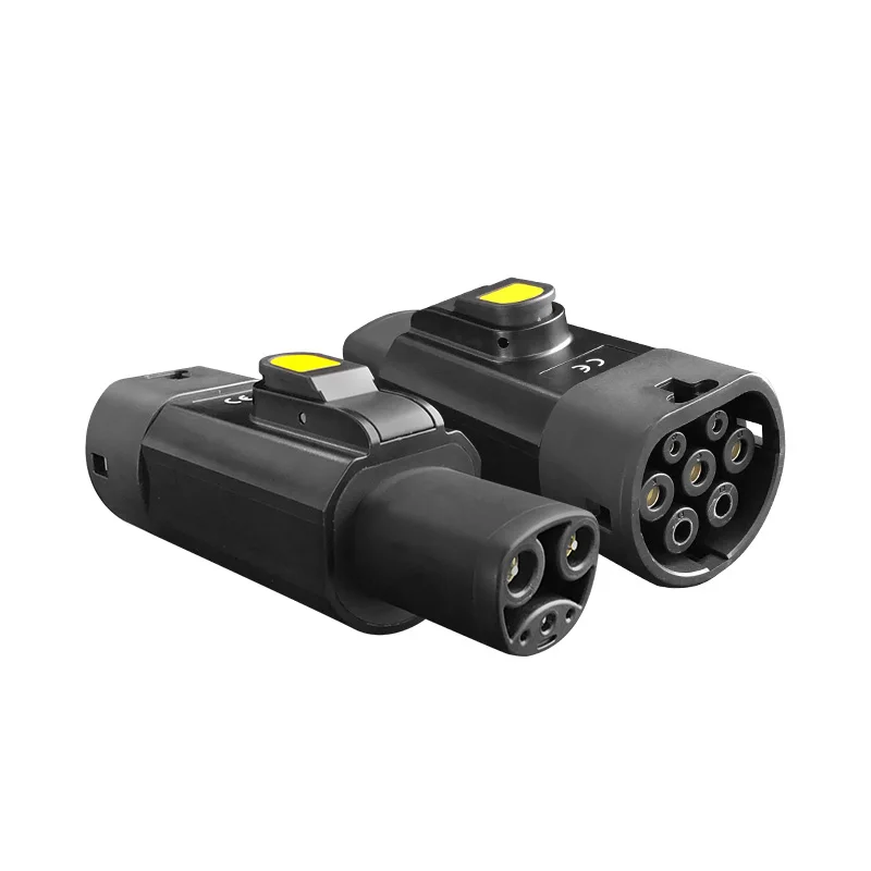 EV Adaptor GBT charging pile To Tesla car Plug EV Adapter 32A 220V ...