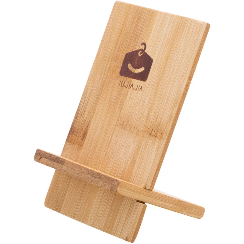 Bamboo Phone Holder - Stylish & Functional Desk Accessory