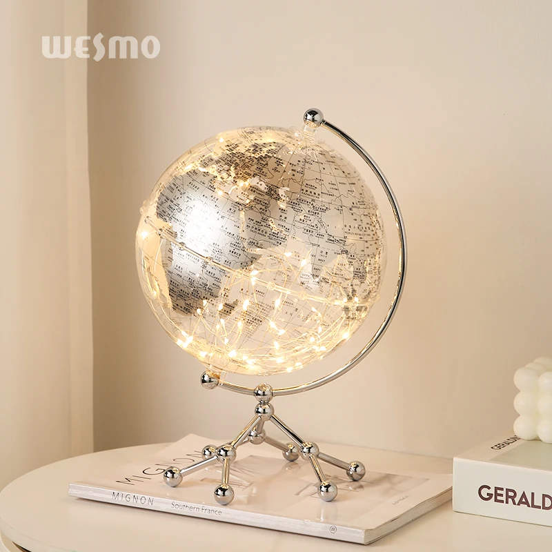 Home Ornament Globe Rotating Indoor Decor Modern Decoration For Home ...