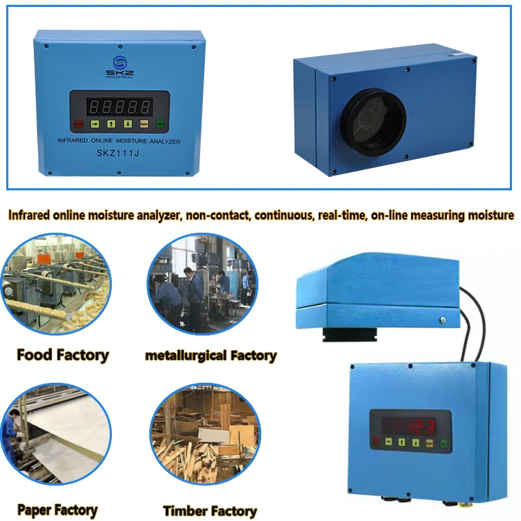 Skz111j Conveyor Belt Infrared Online Moisture Meter Sensor For Ceramic ...