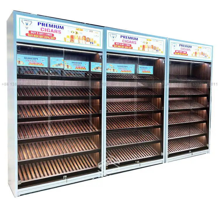 Wooden Cigarette and Cigars Rack - Factory Made Display