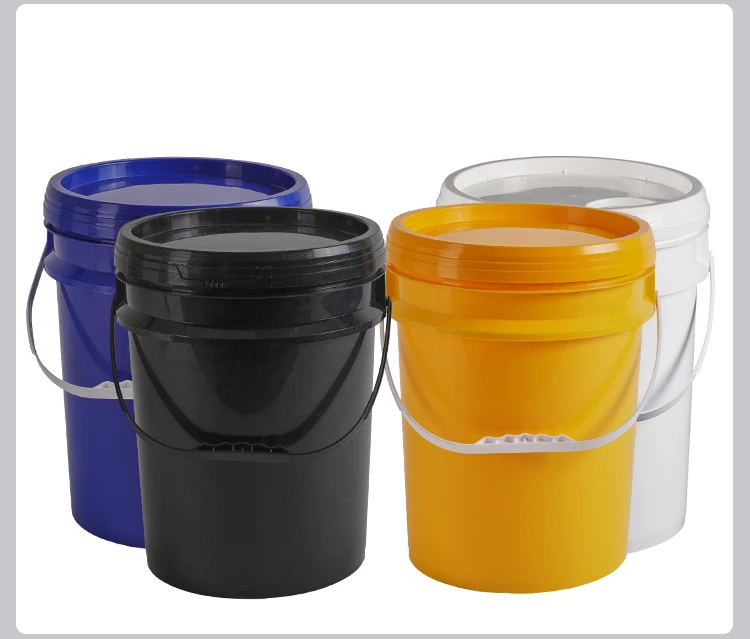 Premium 5 Gallon 18l Plastic Buckets For Lubricant Oil And Lid With ...