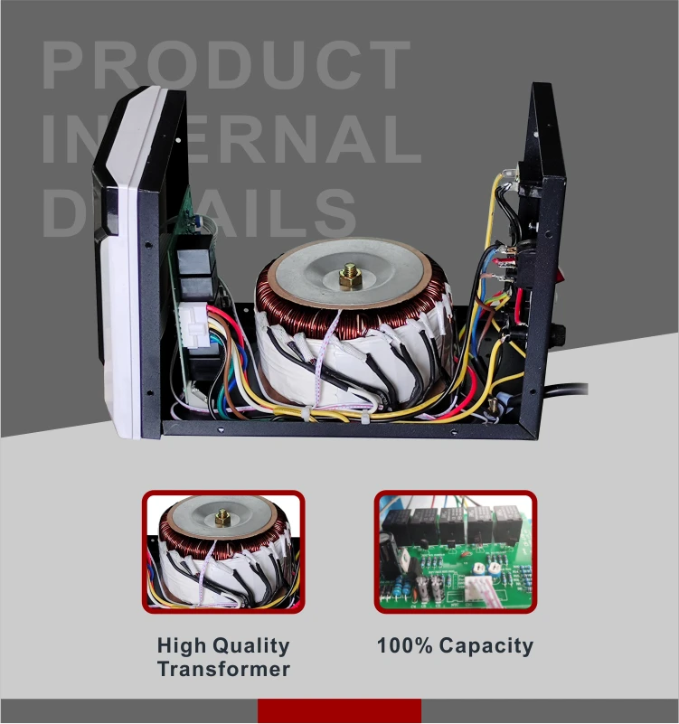 Relay Stabilizers 5000VA 5kVA Single Phase AC 220V Desktop Automatic ...
