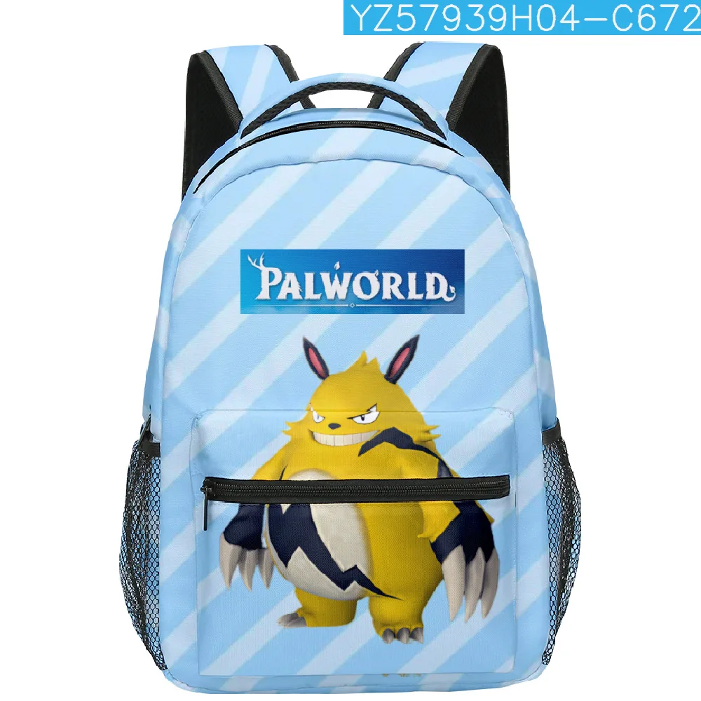 Palworld Kids Backpack Cartoon-style Burst Fire Satchel For Children ...