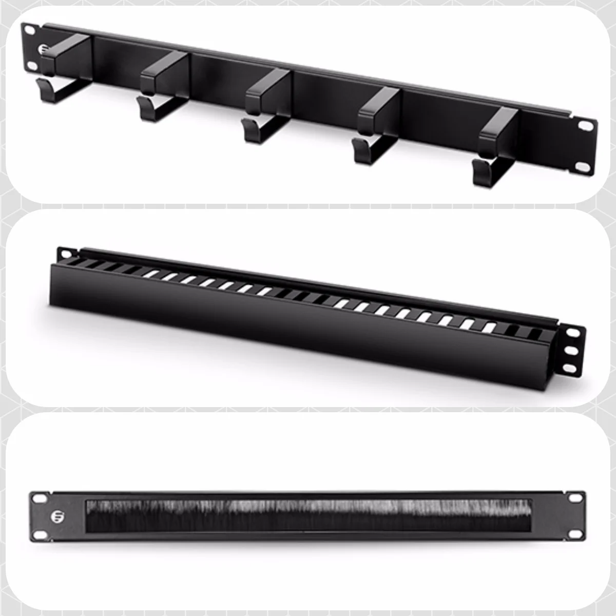 China 19 Inch 1U 2U Plastic Metal Cable Manager Tray CAT6/5E Cable ...