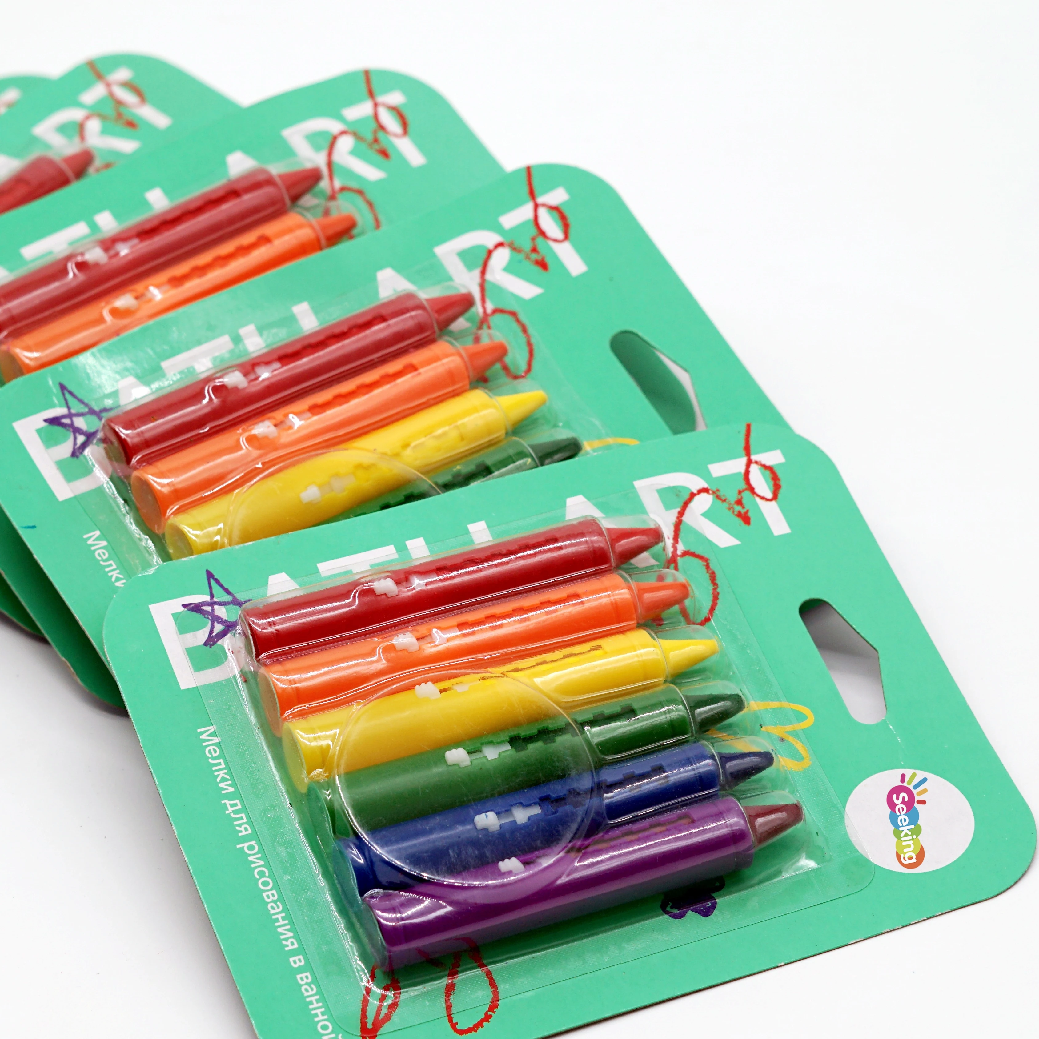 Washable Easy Clean Bath Crayons Colorful Bathtub Crayons Shower ...