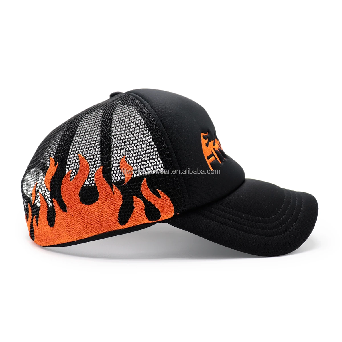 Design Your Own Embroidery Logo for Foam Mesh Trucker Caps