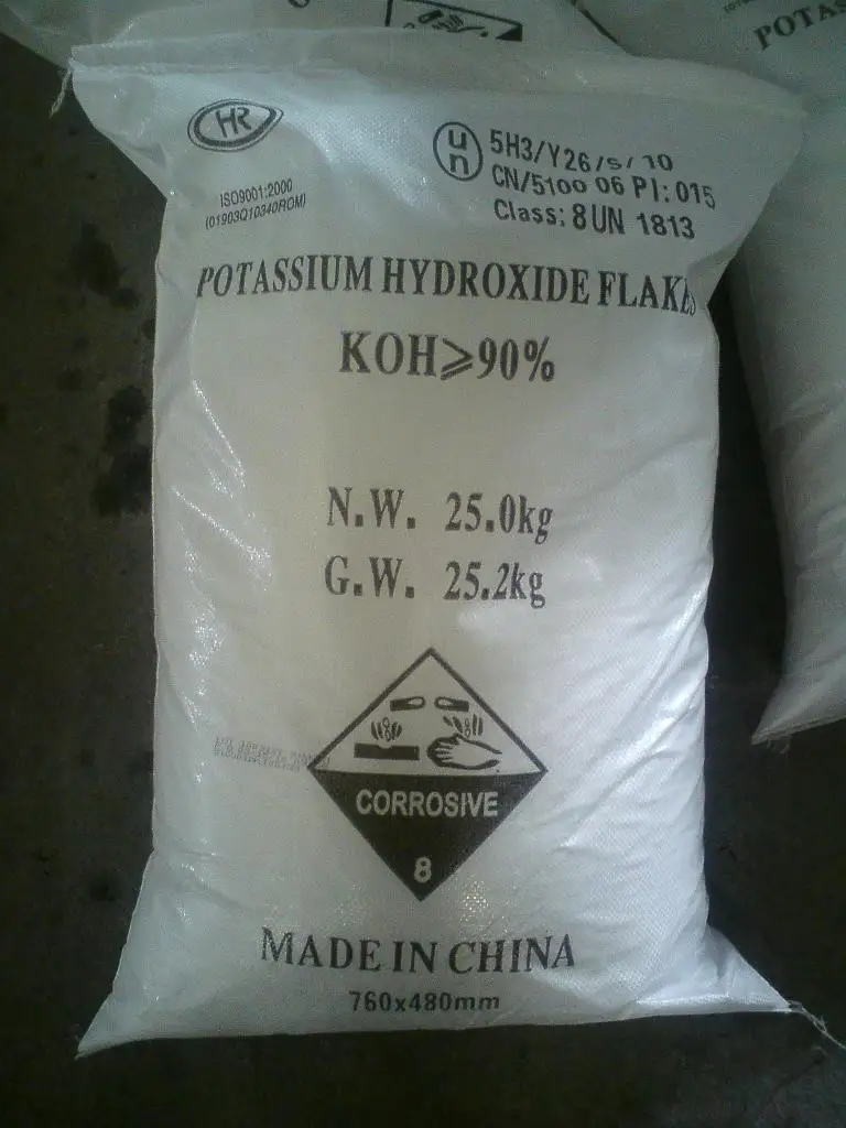 25kg Koh Potassium Hydroxide Price Per Ton Caustic Potash For Hot Sale ...