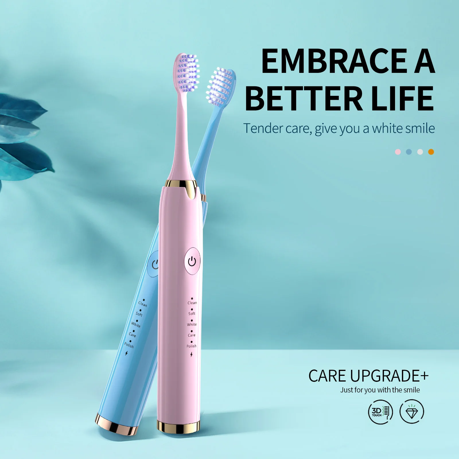 Adult Rechargeable Usb Ultrasonic Electric Toothbrush Efficient Dental ...