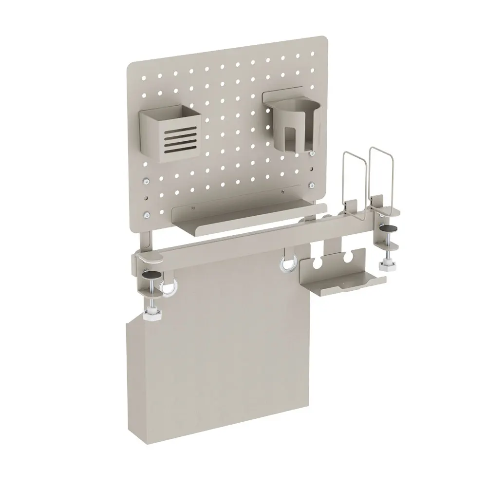 Str01-01 Steel Office Desk Top Pegboard Metal Display Desktop Peg Board ...