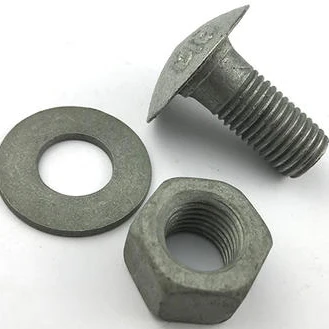 Galvanized Carbon Steel Hex Guardrail Splice Bolts High Tensile Steel ...