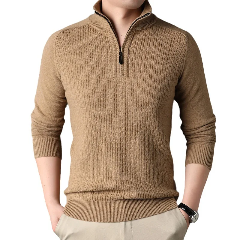 New Design Supplier Long Sleeve Pullover Plain Luxury Knitted Sweater ...