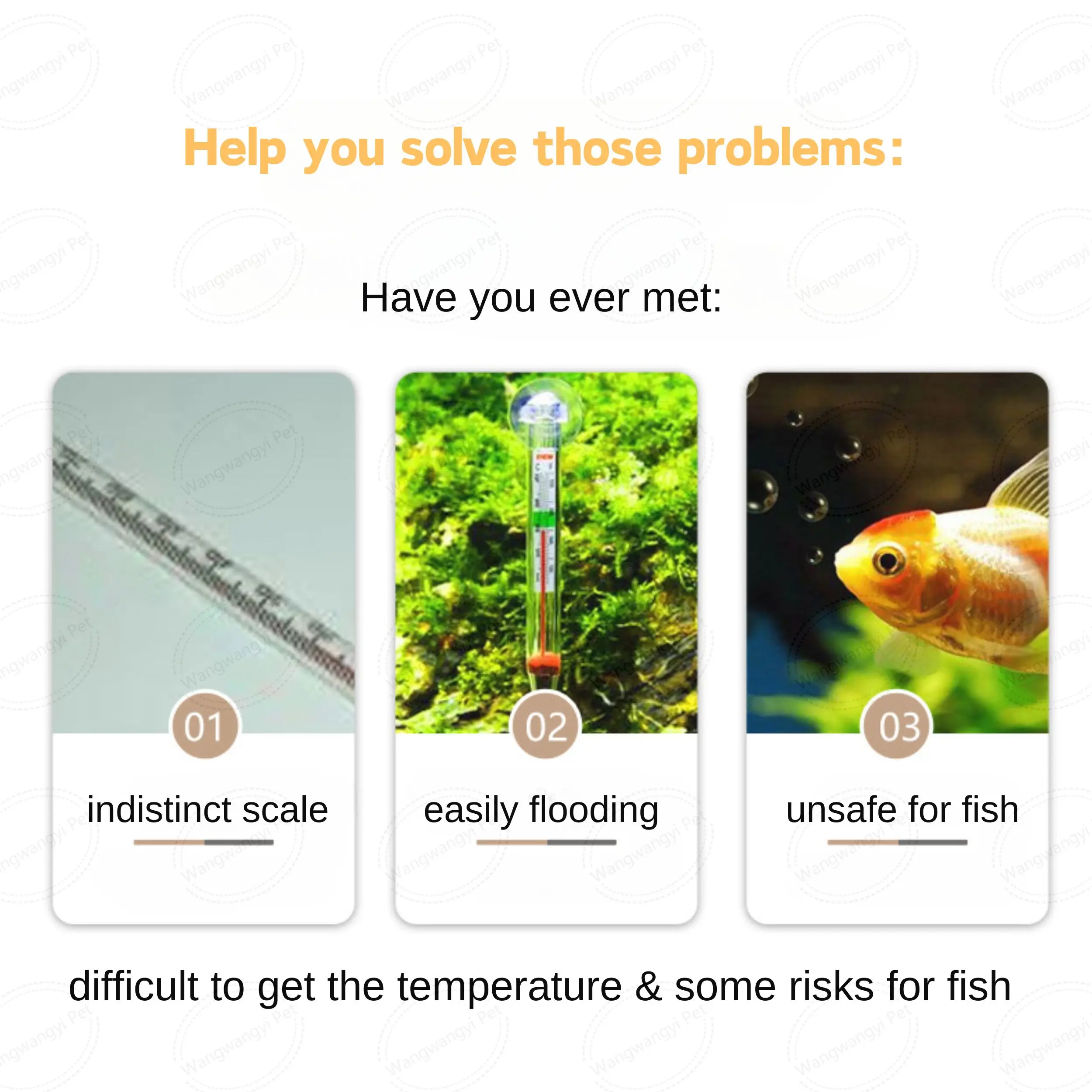 Wholesale Outside Aquatic Thermometer Fish Tank Waterproof Temperature ...