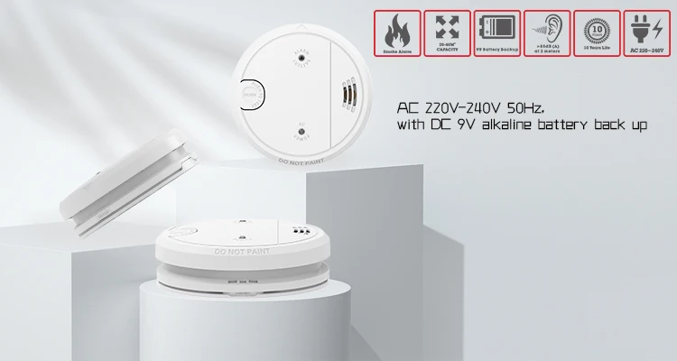 New 10 Years 4 Wire Photoelectric Smoke Detector China 220v Smoke ...
