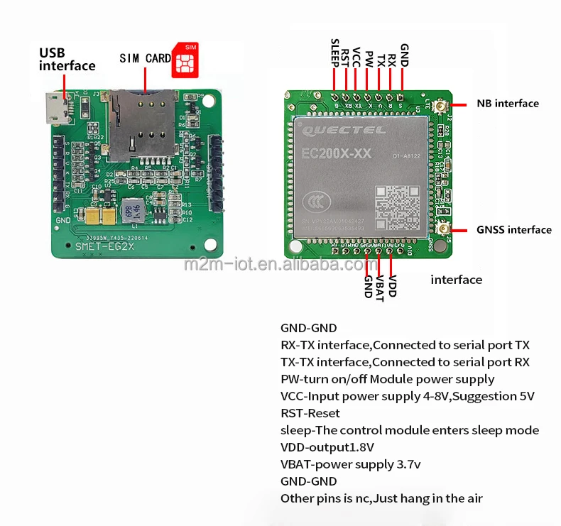 New Ec200a Series Ec200a-eu Development Core Board Cat4 Module Ec200aeu ...