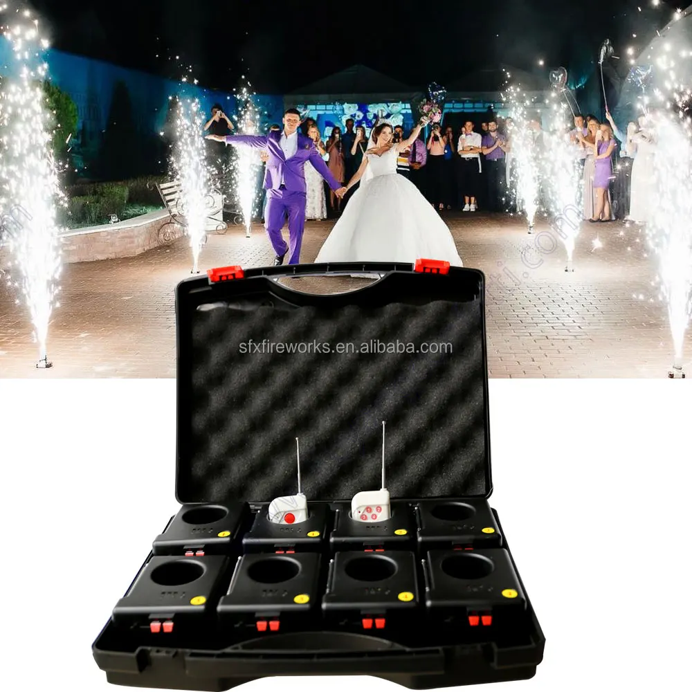 8 Cue Ice Fountain Fireworks Ignition System - Cold Pyro