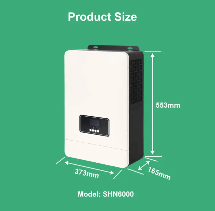 6kw 6kva Dc 12v 24v 48v to Ac 110v 220v Battery Charger Off Grid Pure ...