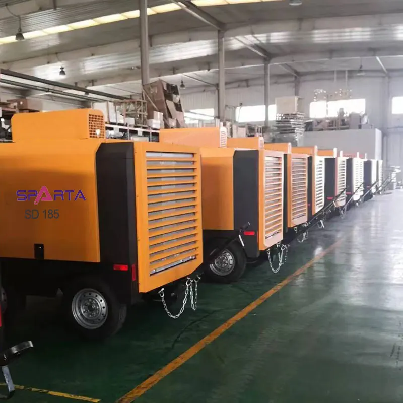 Diesel Engine 37kw Mobile Compressor Diesel Power Screw Air Compressors ...