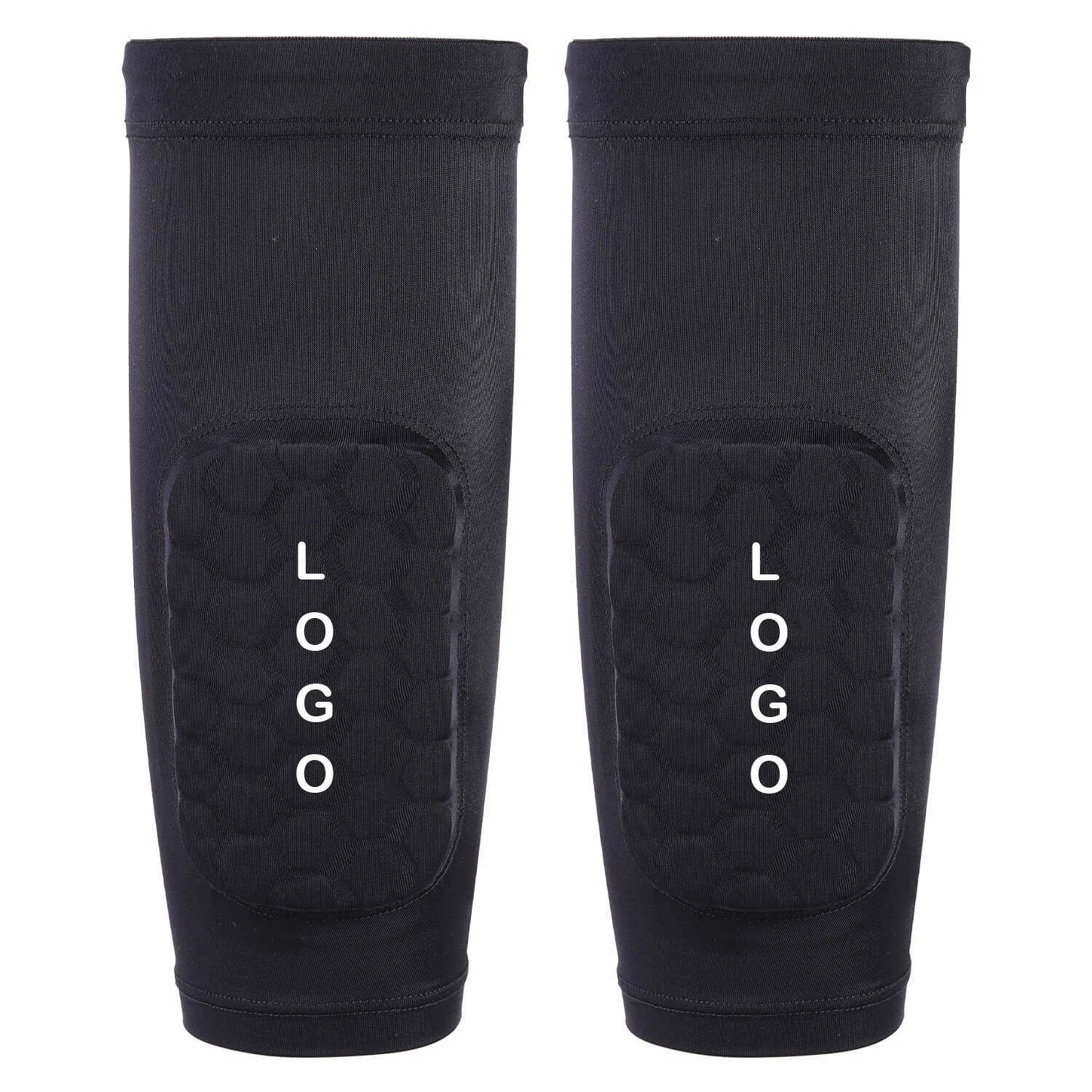 Custom Non Slip Calf Protector Sleeve - EVA Foam Soccer Shin Guards