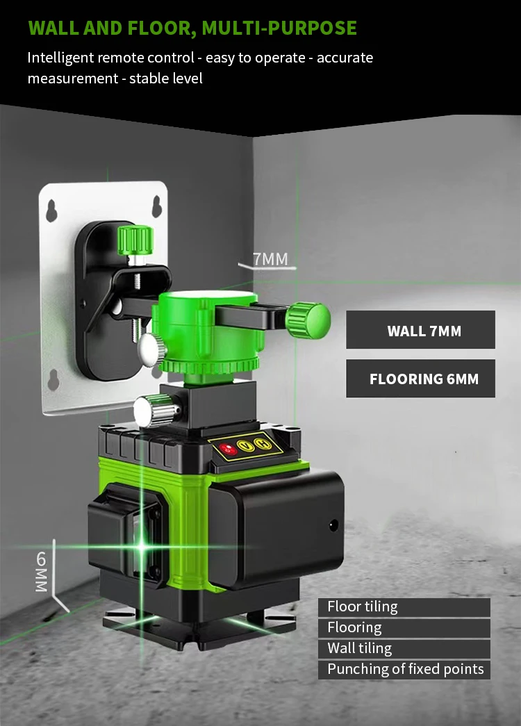 4D Laser Level Automatic Self Leveling 360 Rotating Nivel Laser Multi ...